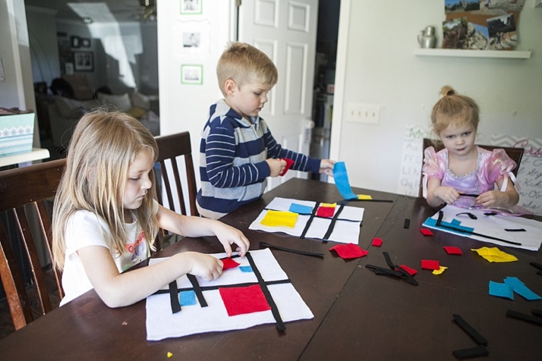 Simple Mondrian Inspired Art Project For Kids - McLellan Family ...
